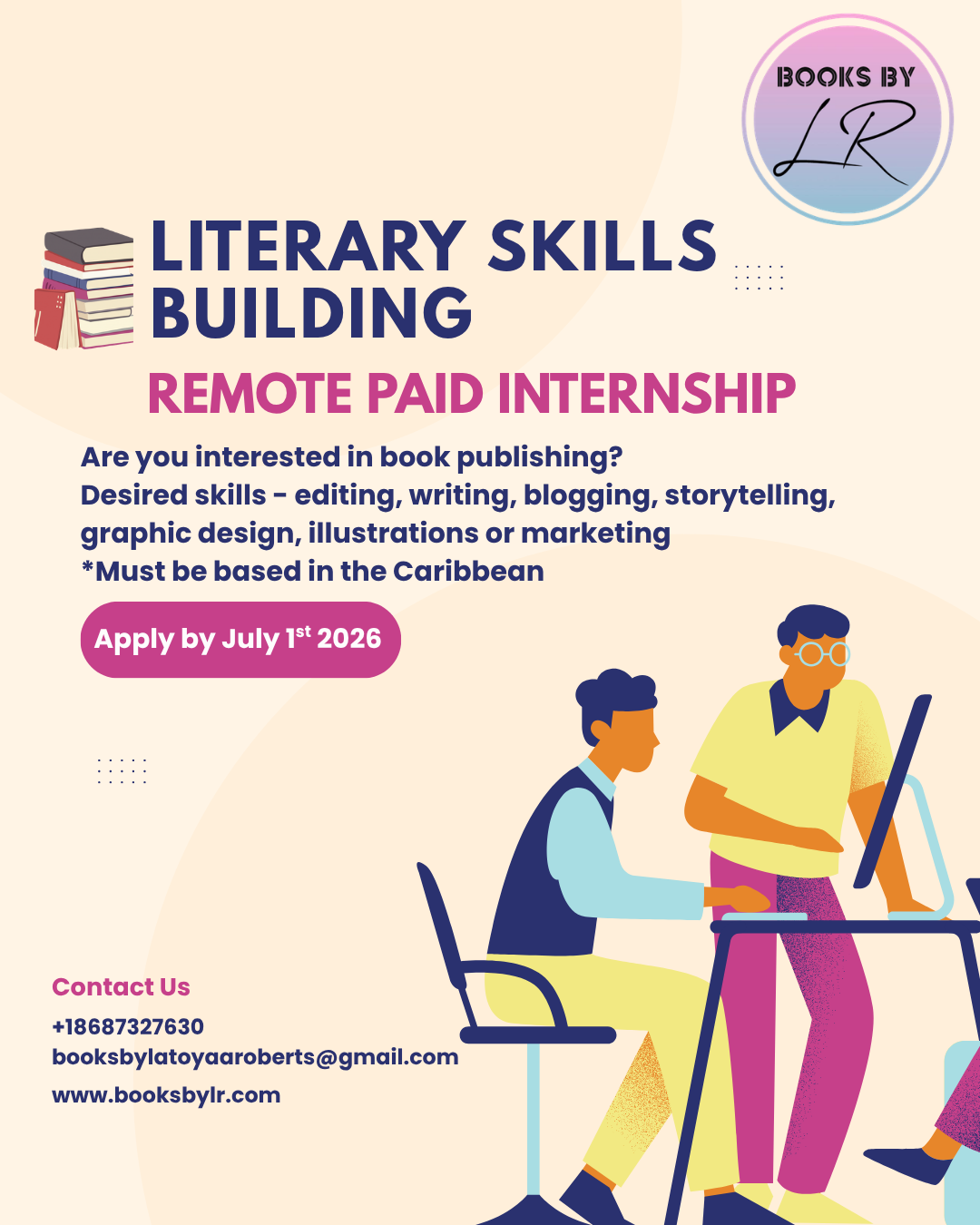 Join the Team! Paid Literary Internship (Remote) – Books by Latoyaa Roberts